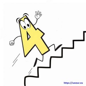 Quatre à quatre - Expression avec chiffre - savour.eu